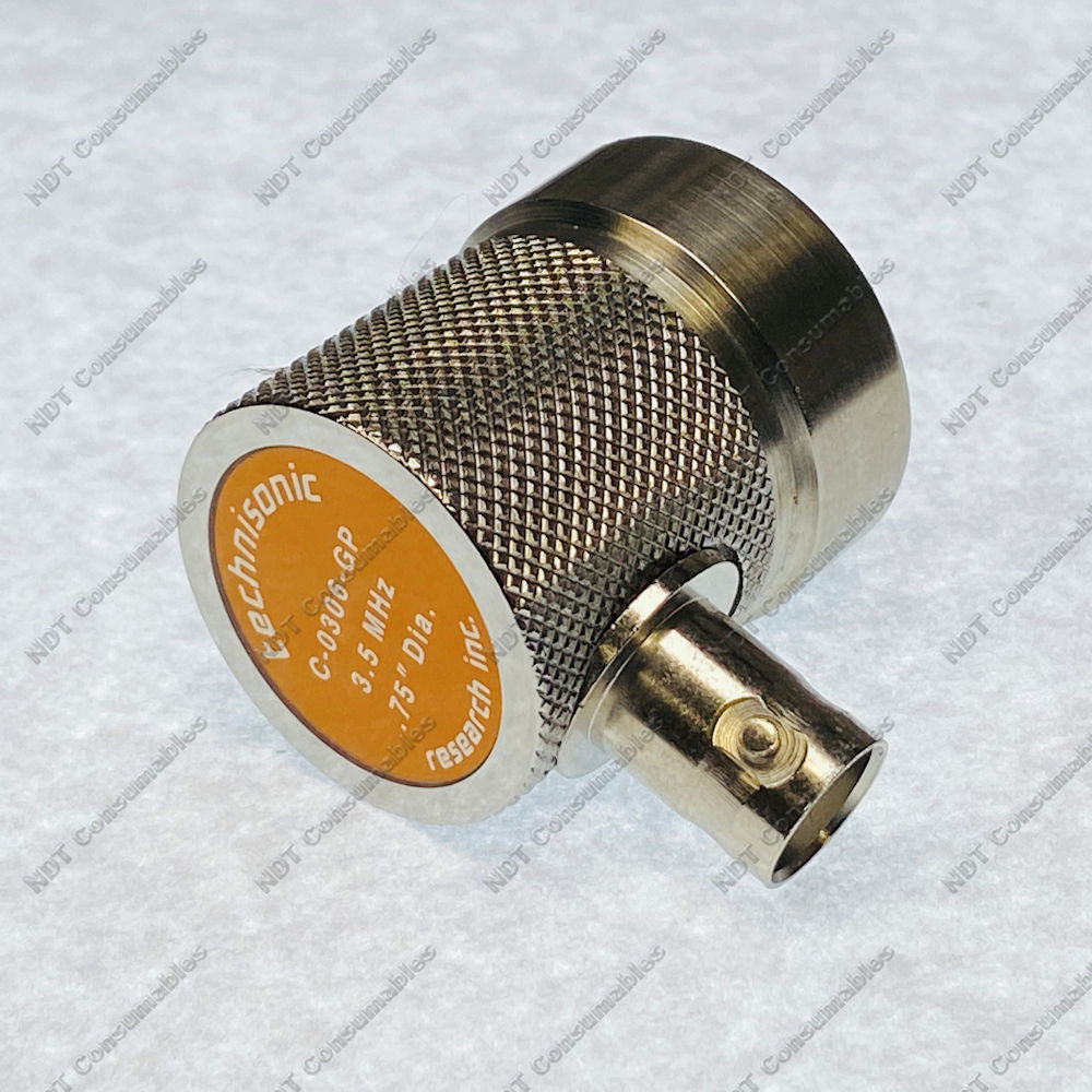 2.25 MHZ x .50" Diameter Contact Transducers, Technisonic Research ...